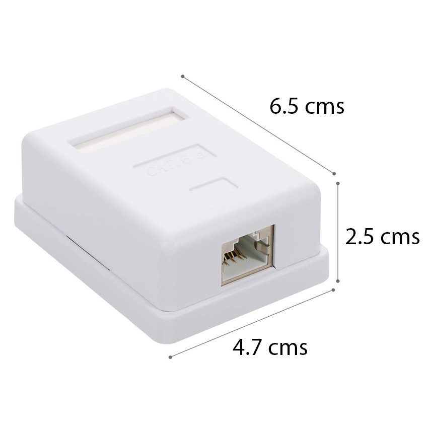 Roseta Caja RJ45 pared Cat 6 simple blanca – Netexpertos • Tienda de ...